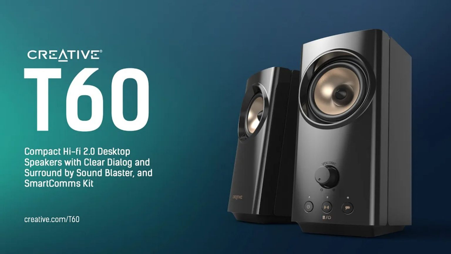 Creative Labs lanza los nuevos altavoces de escritorio Creative T60